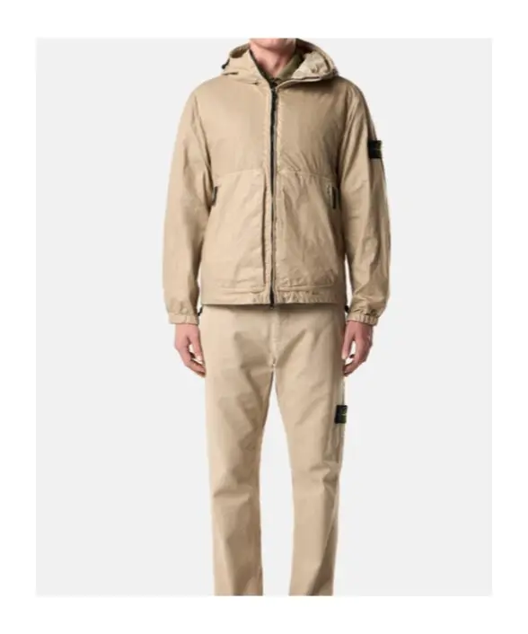 Stone Island Nylon Panama Hooded Jacket - Desert