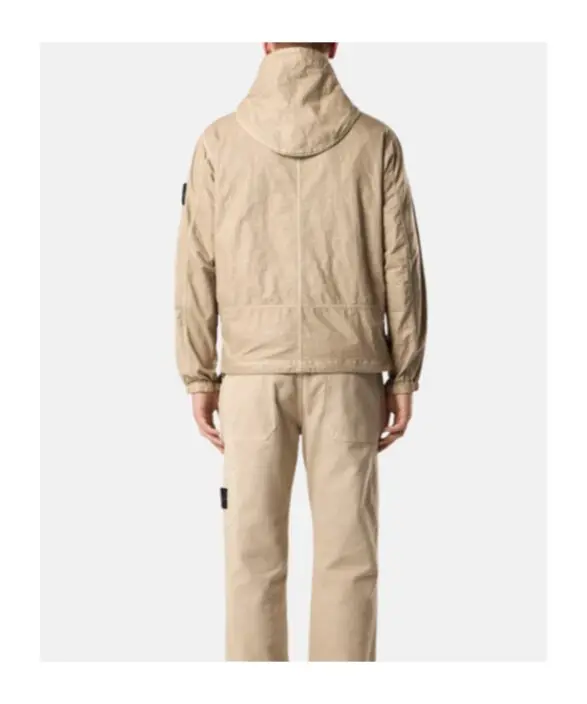 Stone Island Nylon Panama Hooded Jacket - Desert