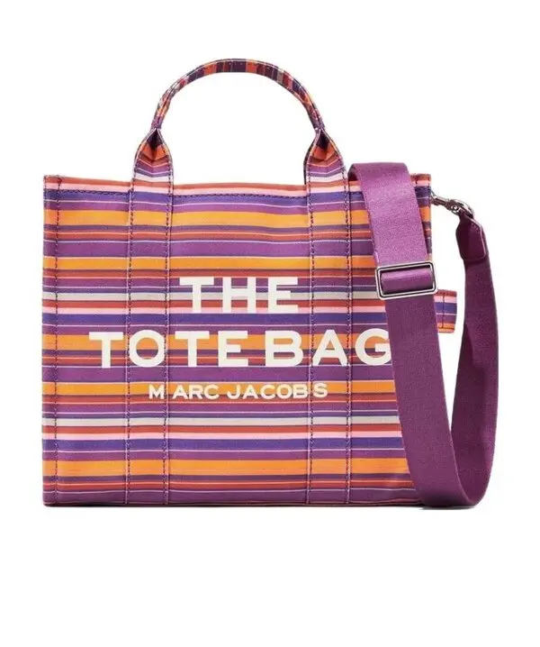 Marc Jacobs Striped Tote Bag - Purple