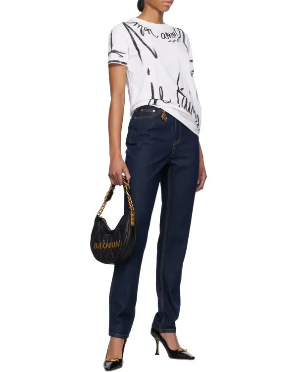 Balmain Je T'aime" Print Short-sleeved T-shirt