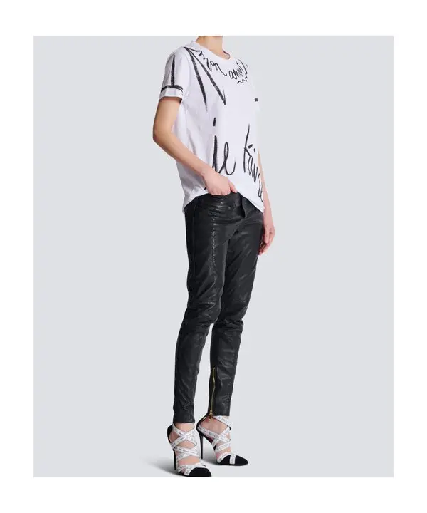 Balmain Je T'aime" Print Short-sleeved T-shirt