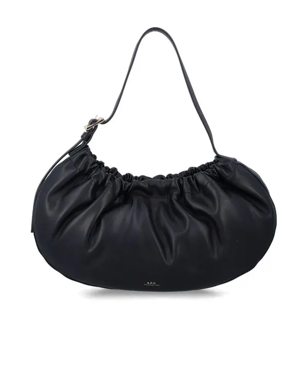 A.p.c. Logo Detailed Clutch Bag - Black