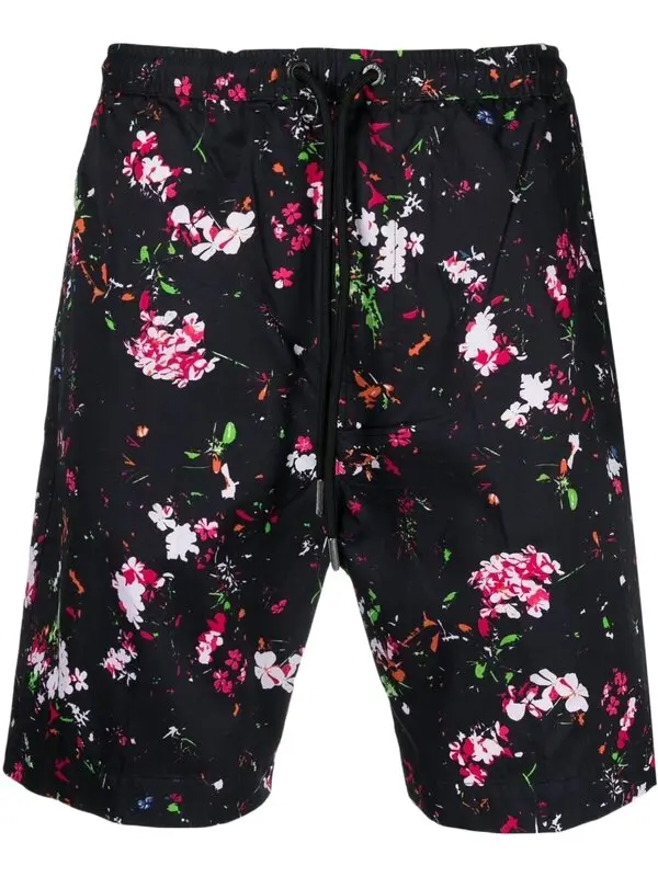 DIESEL® Floral-printed Drawstring Shorts