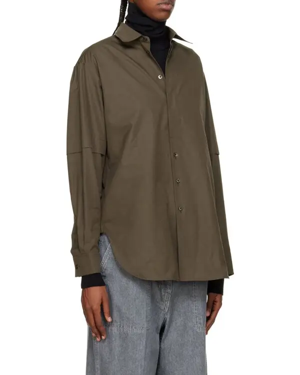 LEMAIRE Long-sleeve Cotton Shirt With Lapel