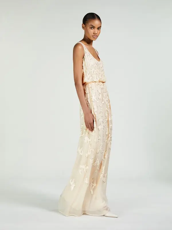 Max Mara Embellished Maxi Dress