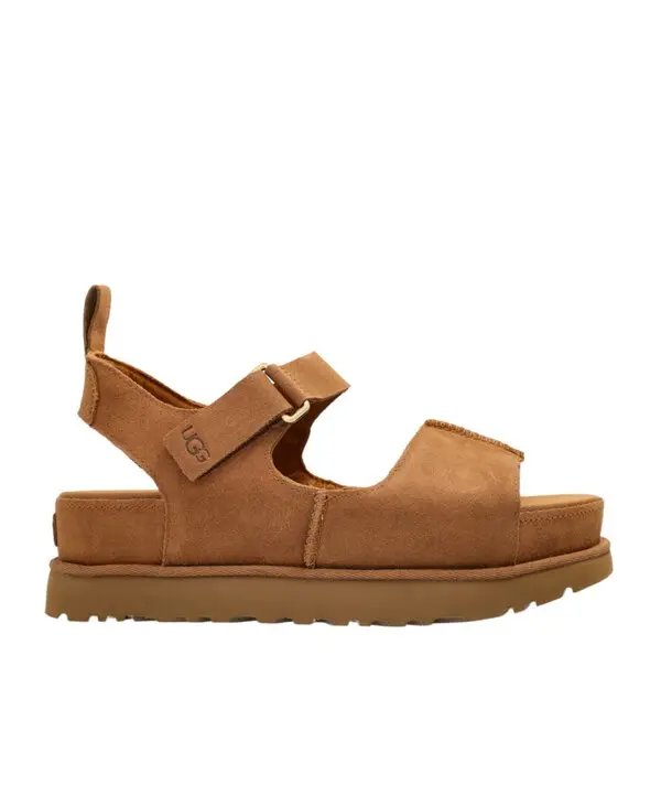 UGG Goldenstar Sandals With Adjustable Ankle Strap - Maroon