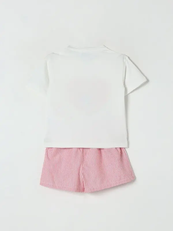 Kenzo Graphic Print T-shirt And Striped Shorts Set