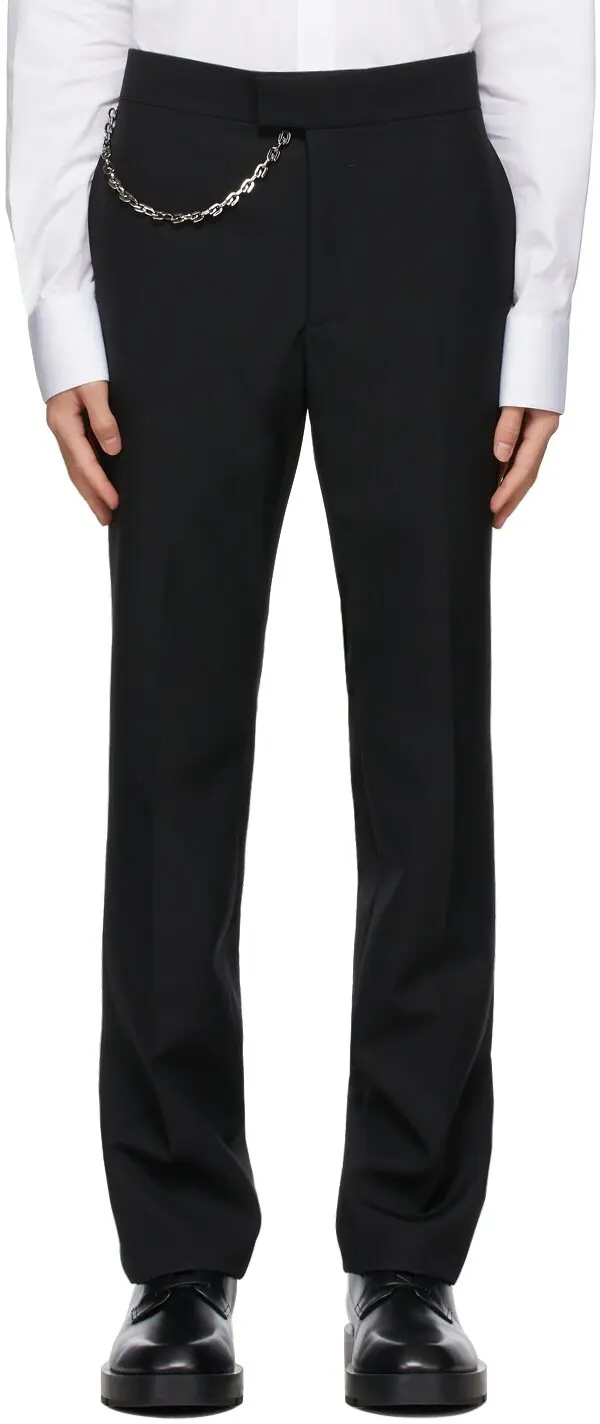 Givenchy Chain Detail Straight Leg Trousers