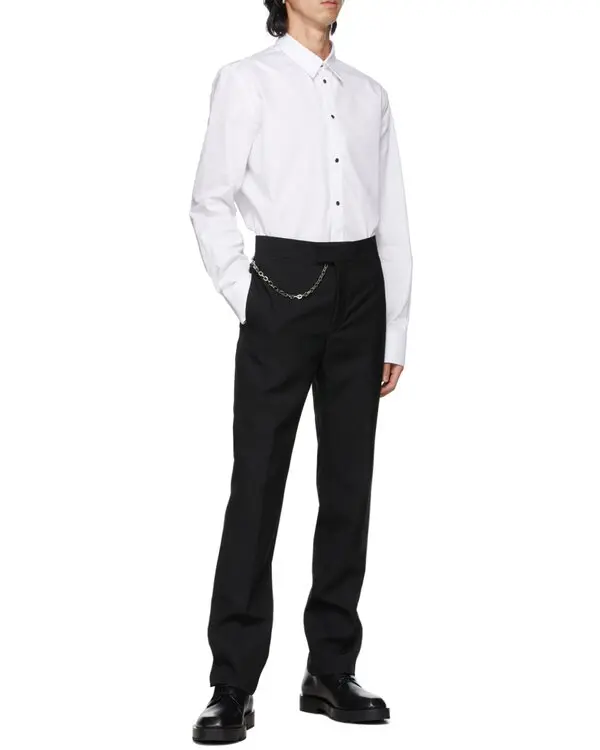 Givenchy Chain Detail Straight Leg Trousers