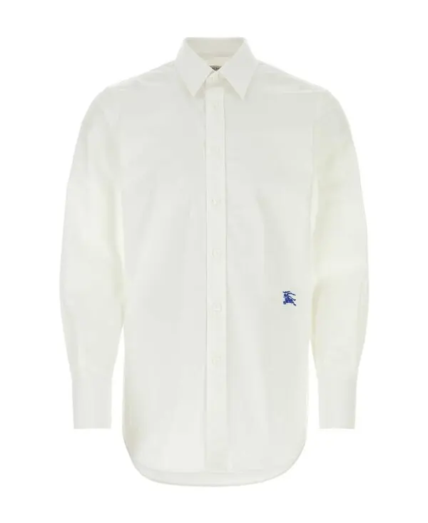 Burberry Logo Embroidered Button-up Shirt