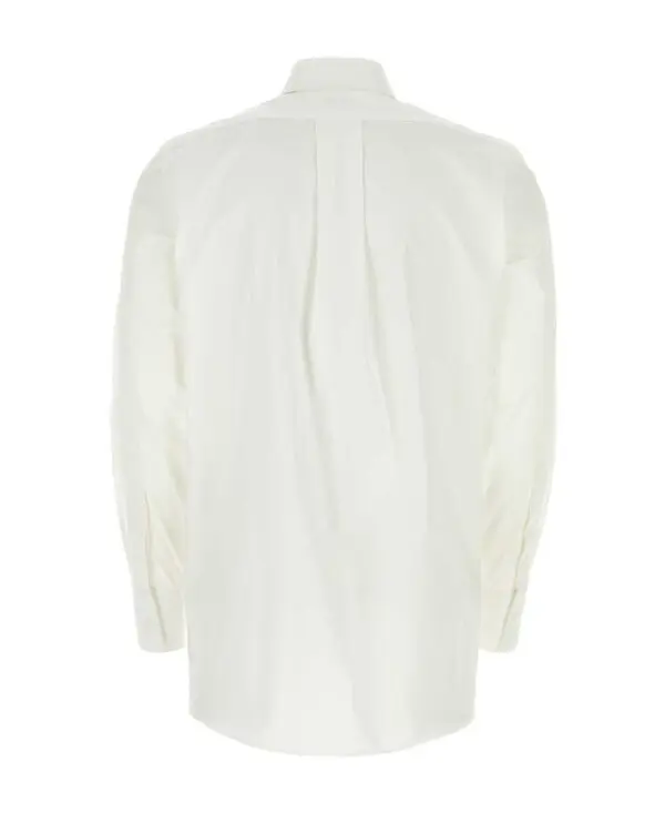 Burberry Logo Embroidered Button-up Shirt