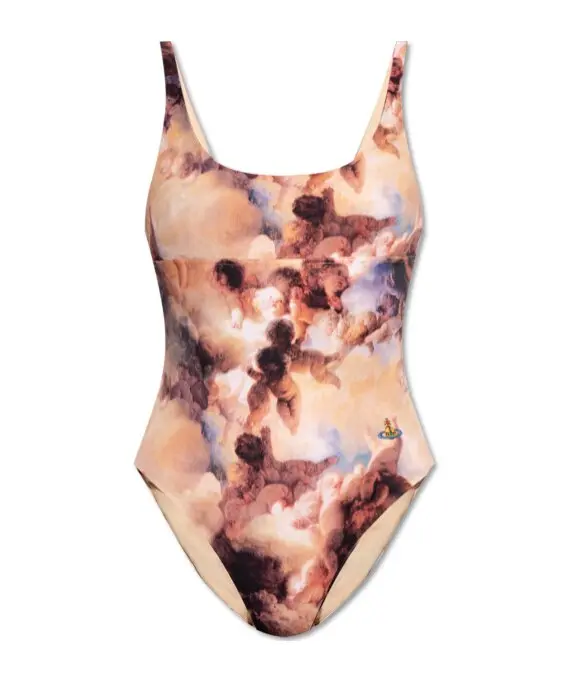 VIVIENNE WESTWOOD Graphic Printed One-piece Swimsuit - Multicolour