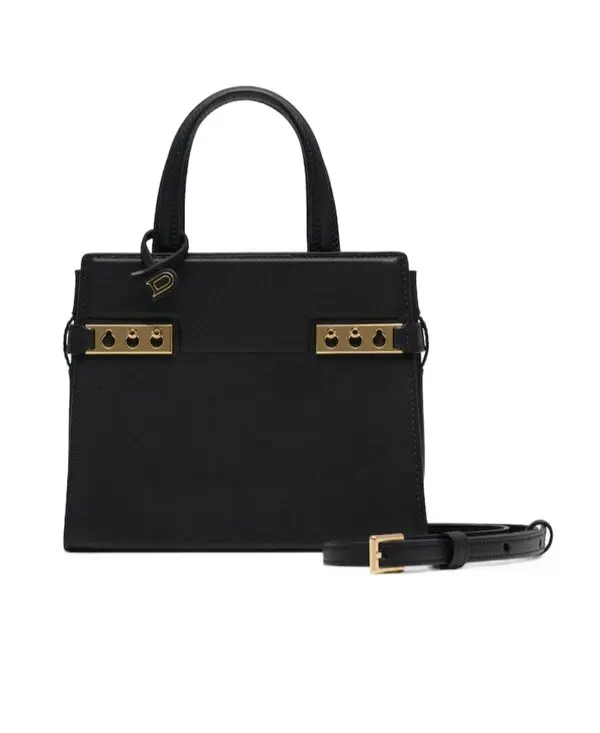 Delvaux Adjustable Shoulder Strap Cross-body Bag - Black