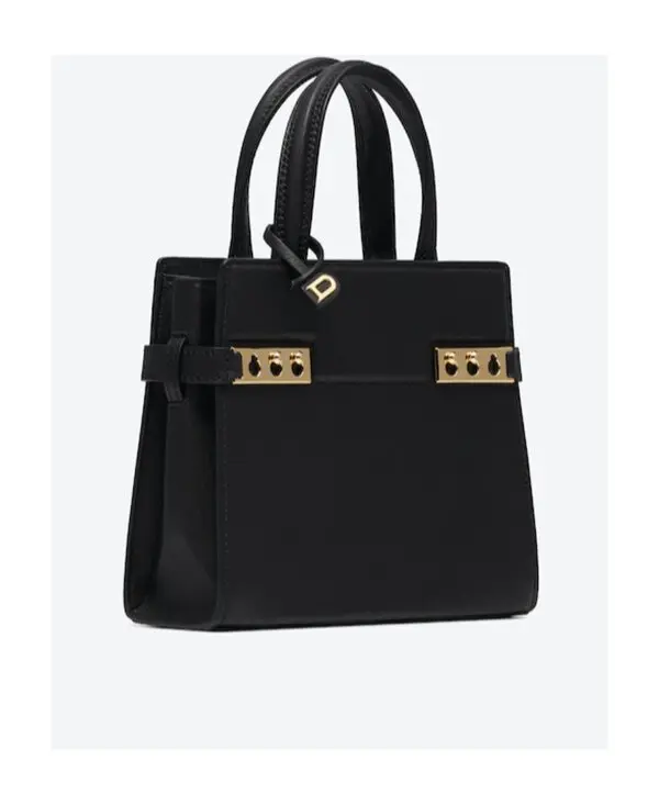 Delvaux Adjustable Shoulder Strap Cross-body Bag - Black