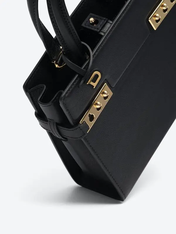 Delvaux Adjustable Shoulder Strap Cross-body Bag - Black