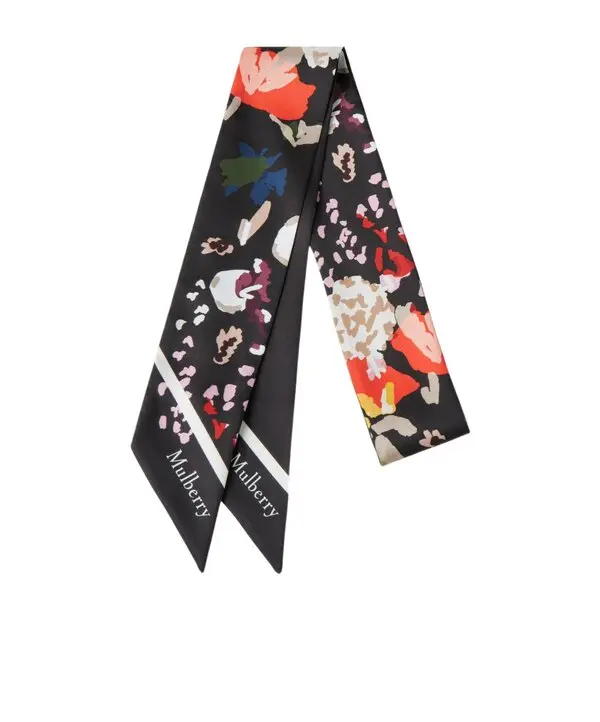 Mulberry Skinny Scarf - Black