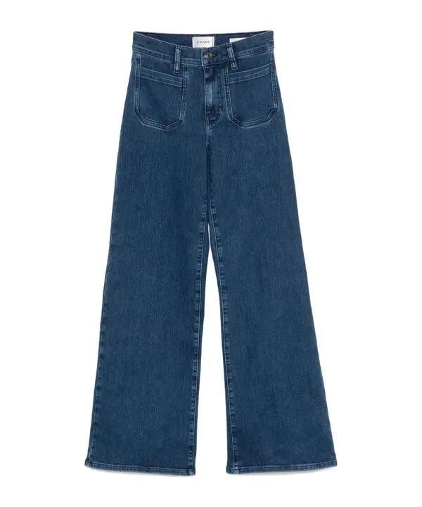 FRAME Wide Leg Jeans