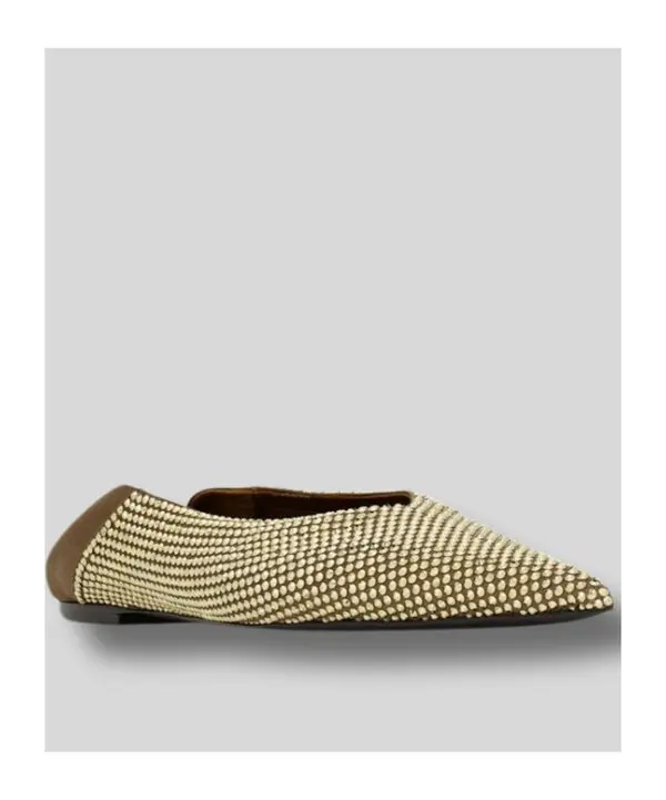 Saint Laurent Pointed Flat Embellished Shoes