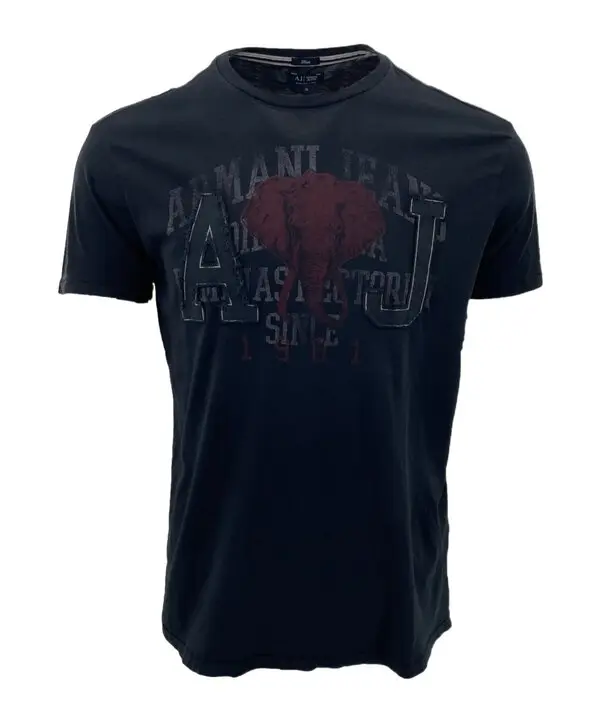 Emporio Armani Item O-neck Short-sleeved T-shirt - Black