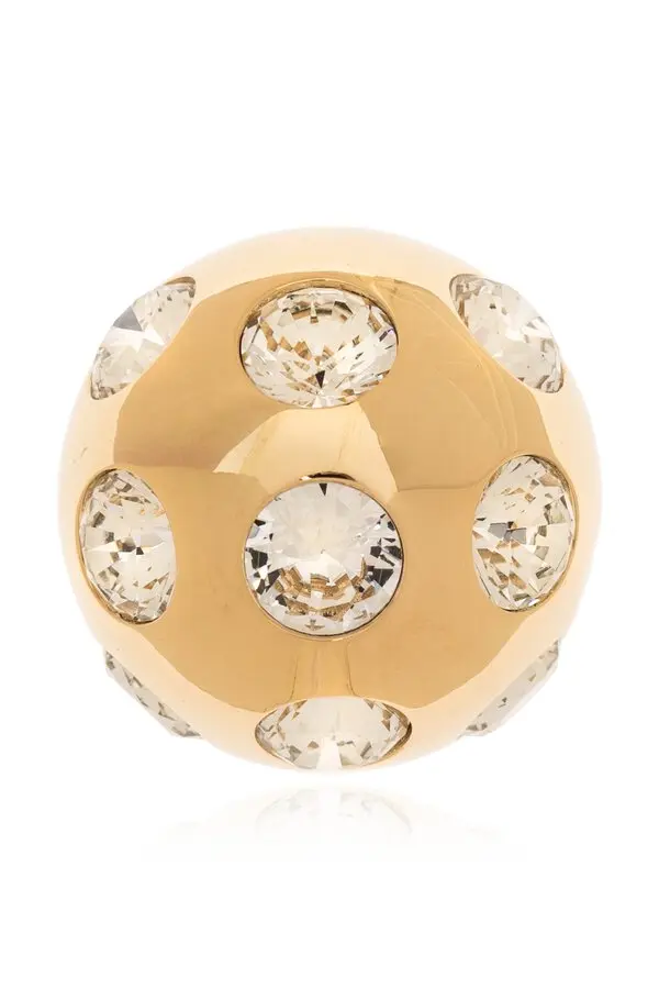 Jacquemus Rond Carré Embellished Earrings - Gold