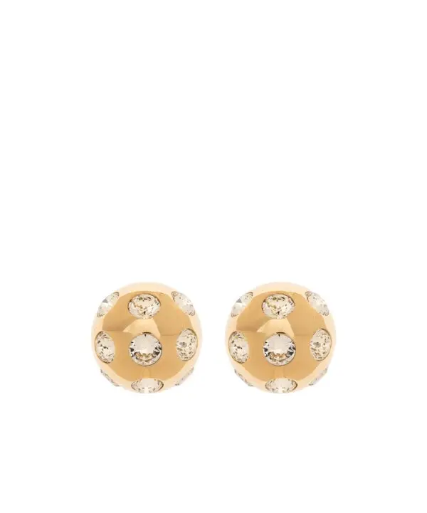 Jacquemus Rond Carr Embellished Earrings - Golden