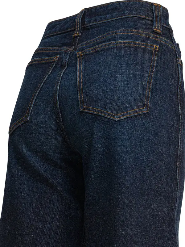 Khaite Dane High-waisted Wide-leg Jeans - Grey