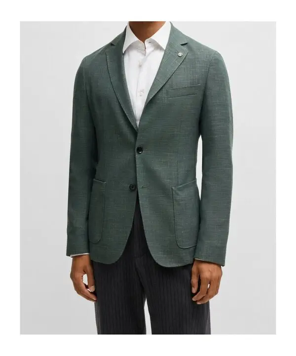 Hugo Boss Long-sleeved Suit Jacket - Green