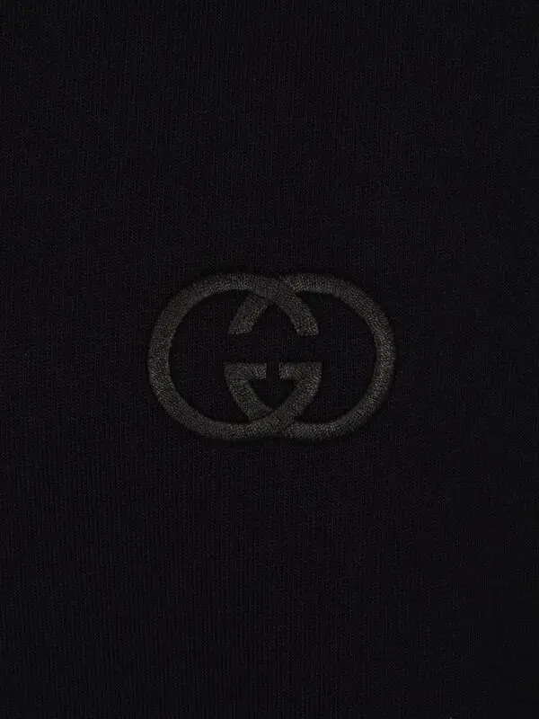 Gucci Logo Embroidered Long-sleeve T-shirt