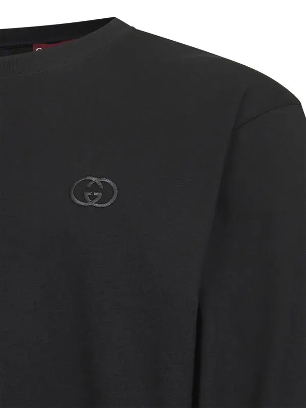 Gucci Logo Embroidered Long-sleeve T-shirt