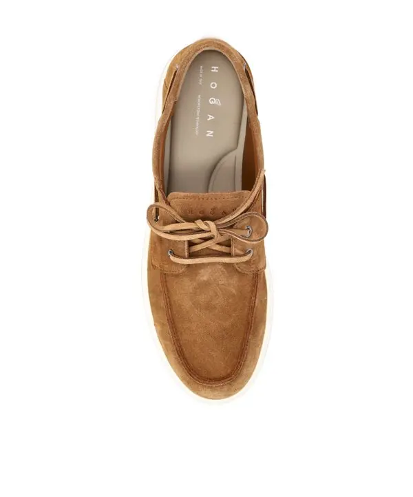 Hogan Almond Toe Lace-up Shoes