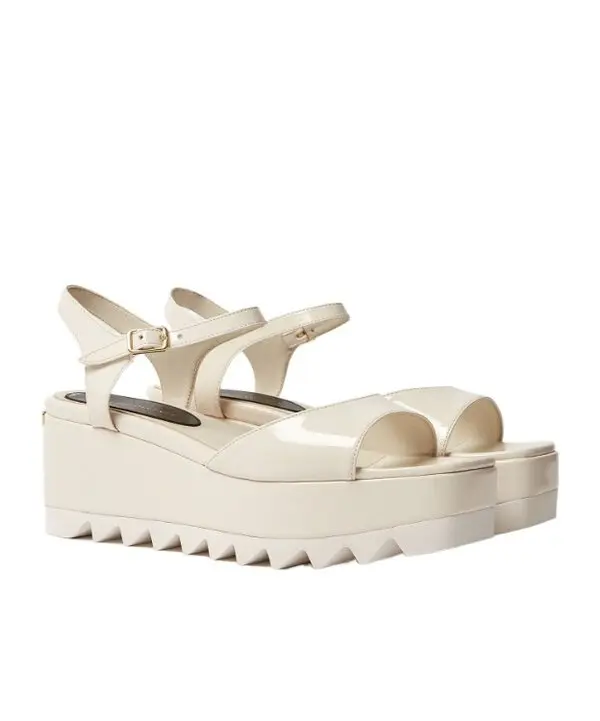 Stella McCartney Elyse Platform Heeled Sandals - White