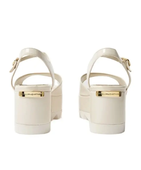 Stella McCartney Elyse Platform Heeled Sandals - White