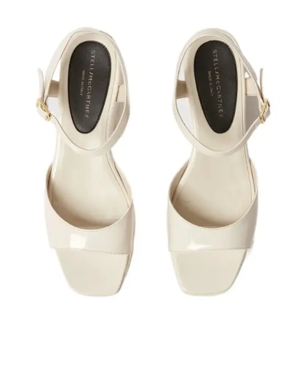 Stella McCartney Elyse Platform Heeled Sandals - White