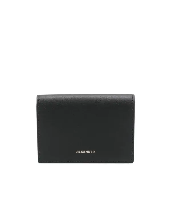 JIL SANDER Logo-stamp Card Holder - Black
