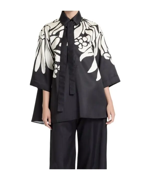 Elie Saab Printed Oversized Shirt
