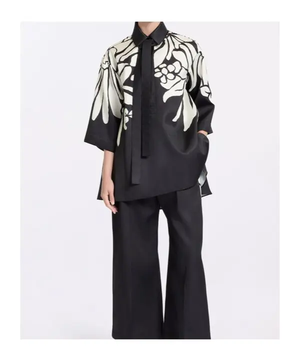 Elie Saab Printed Oversized Shirt