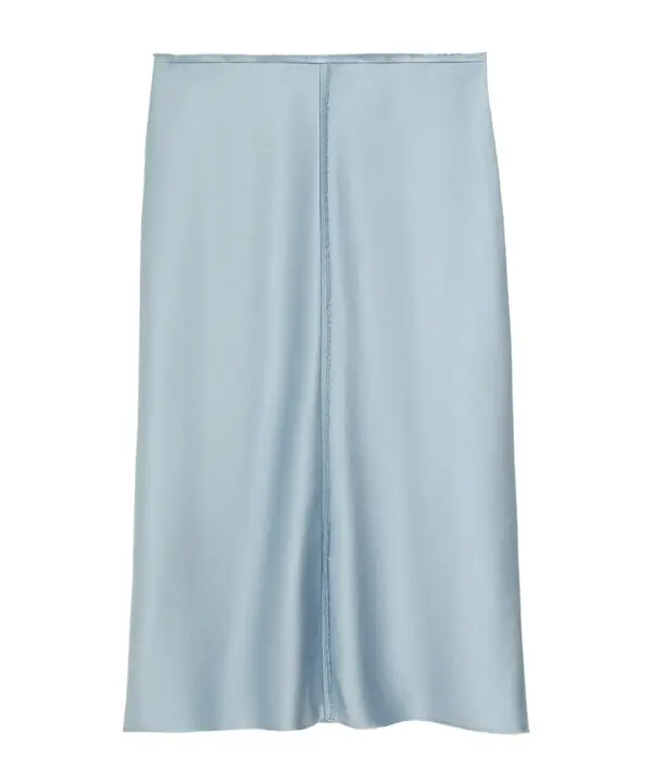 AMI Paris Raw Edge Midi Skirt