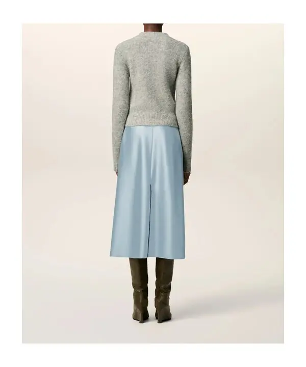 AMI Paris Raw Edge Midi Skirt