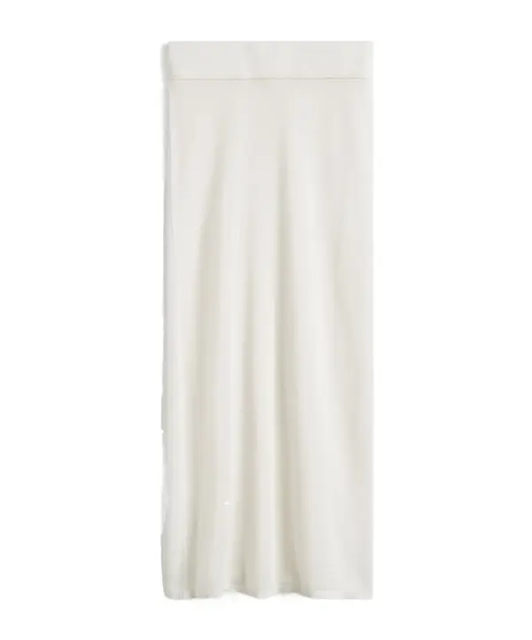 TOTEME Long Knitted Skirt - White