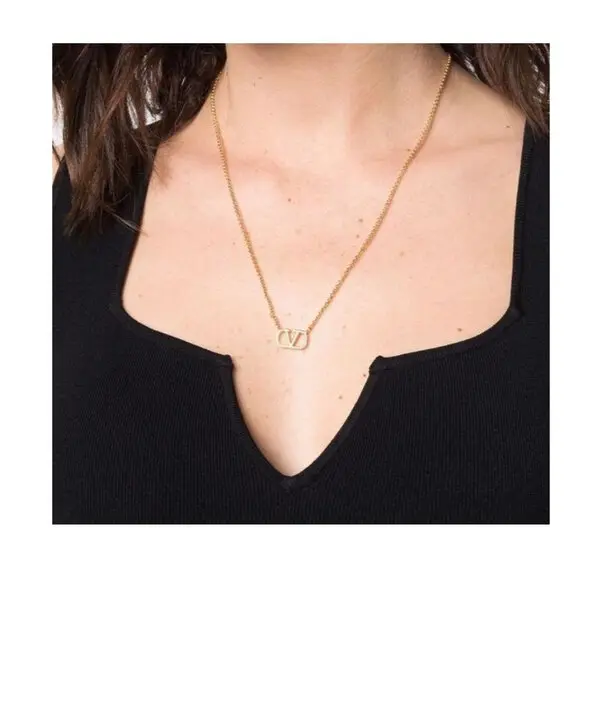 Valentino Garavani Vlogo Signature Chain Necklace