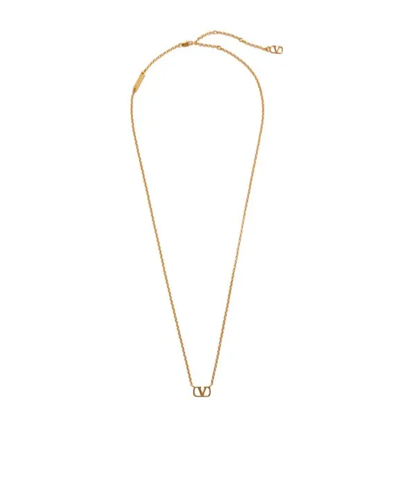 Valentino Garavani Vlogo Signature Chain Necklace - Golden