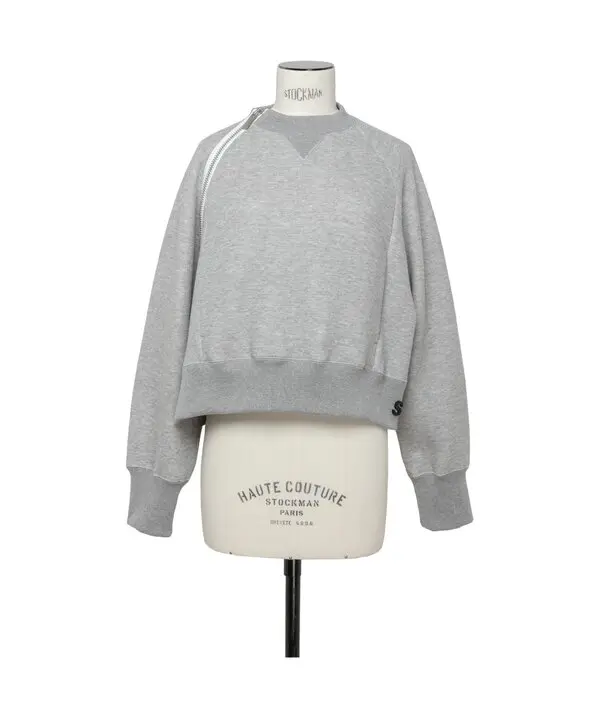 Sacai Zip-detailed Crewneck Sweatshirt