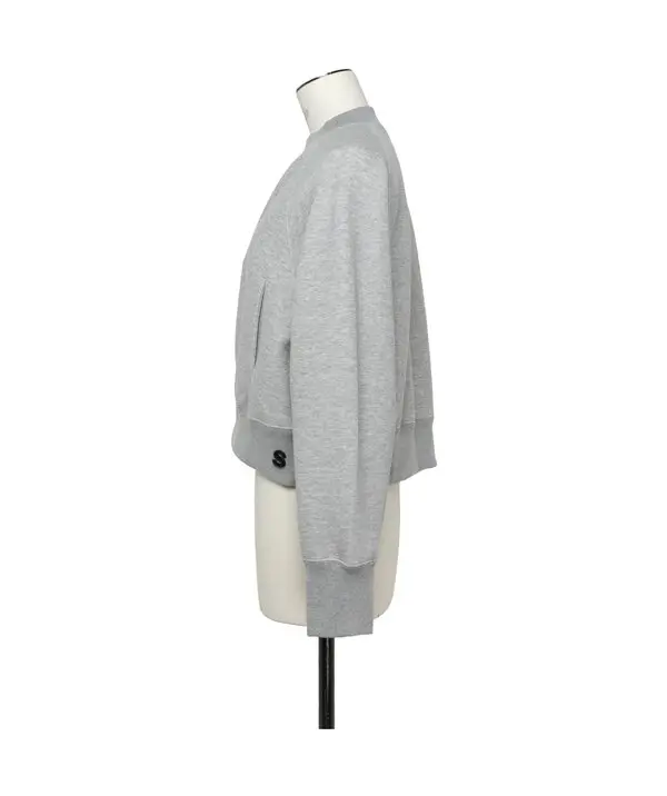 Sacai Zip-detailed Crewneck Sweatshirt