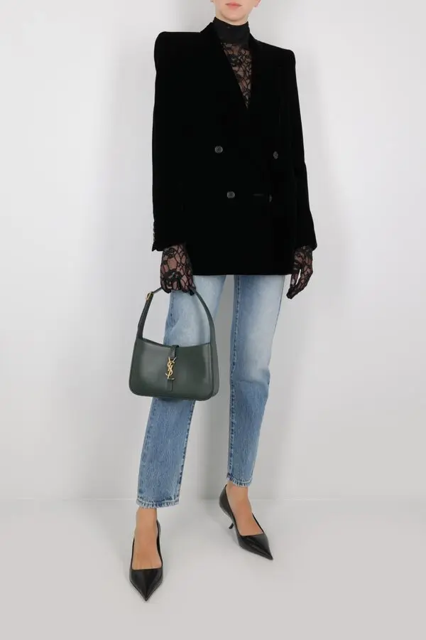 Saint Laurent Mid-rise Slim Fit Jeans With Distressed Finish