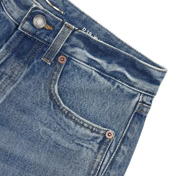 Saint Laurent Mid-rise Slim Fit Jeans With Distressed Finish