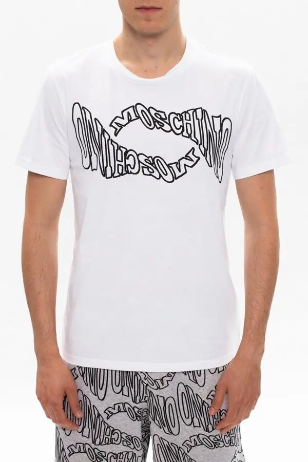 Moschino Double-logo Graphic T-shirt