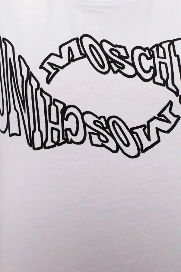 Moschino Double-logo Graphic T-shirt