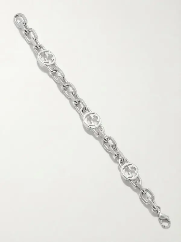 Gucci Interlocking G Chain Bracelet - Silver