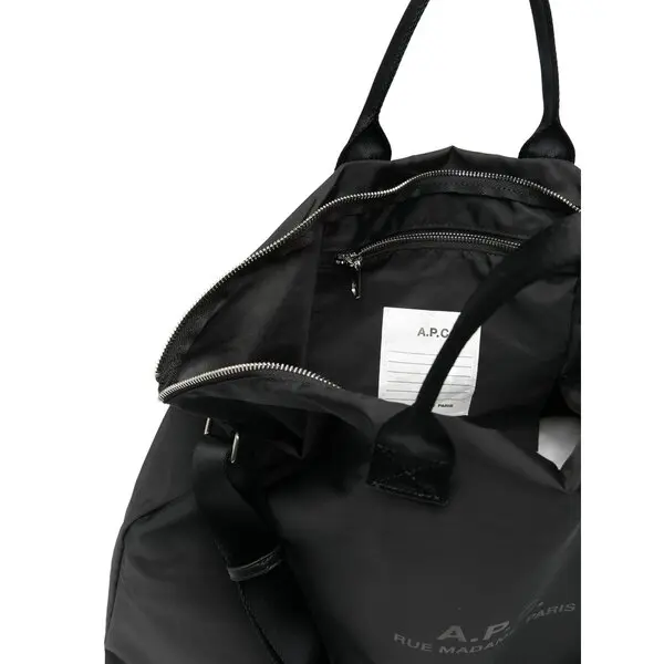 A.p.c. Logo Printed Zip-up Messenger Bag