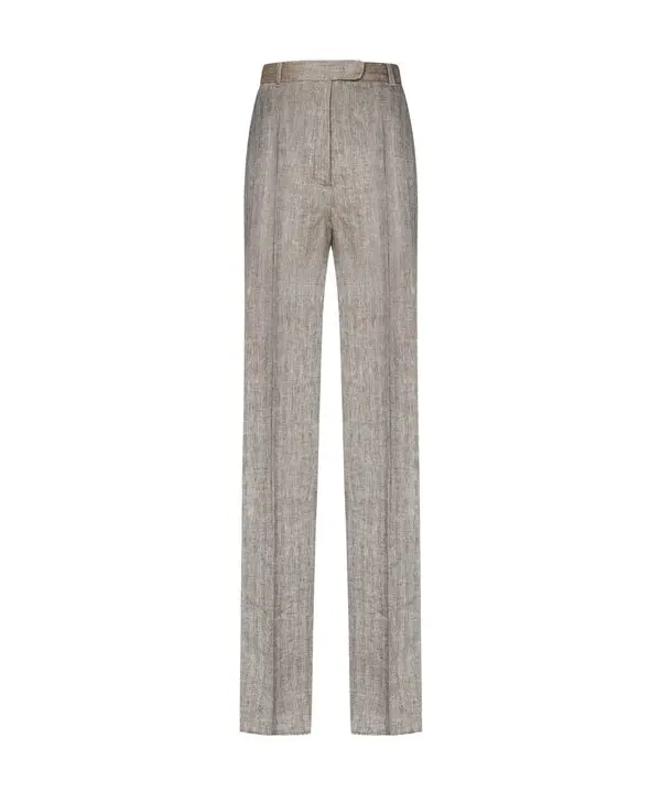 Max Mara Satira Pleat Detailed Straight Leg Trousers - No